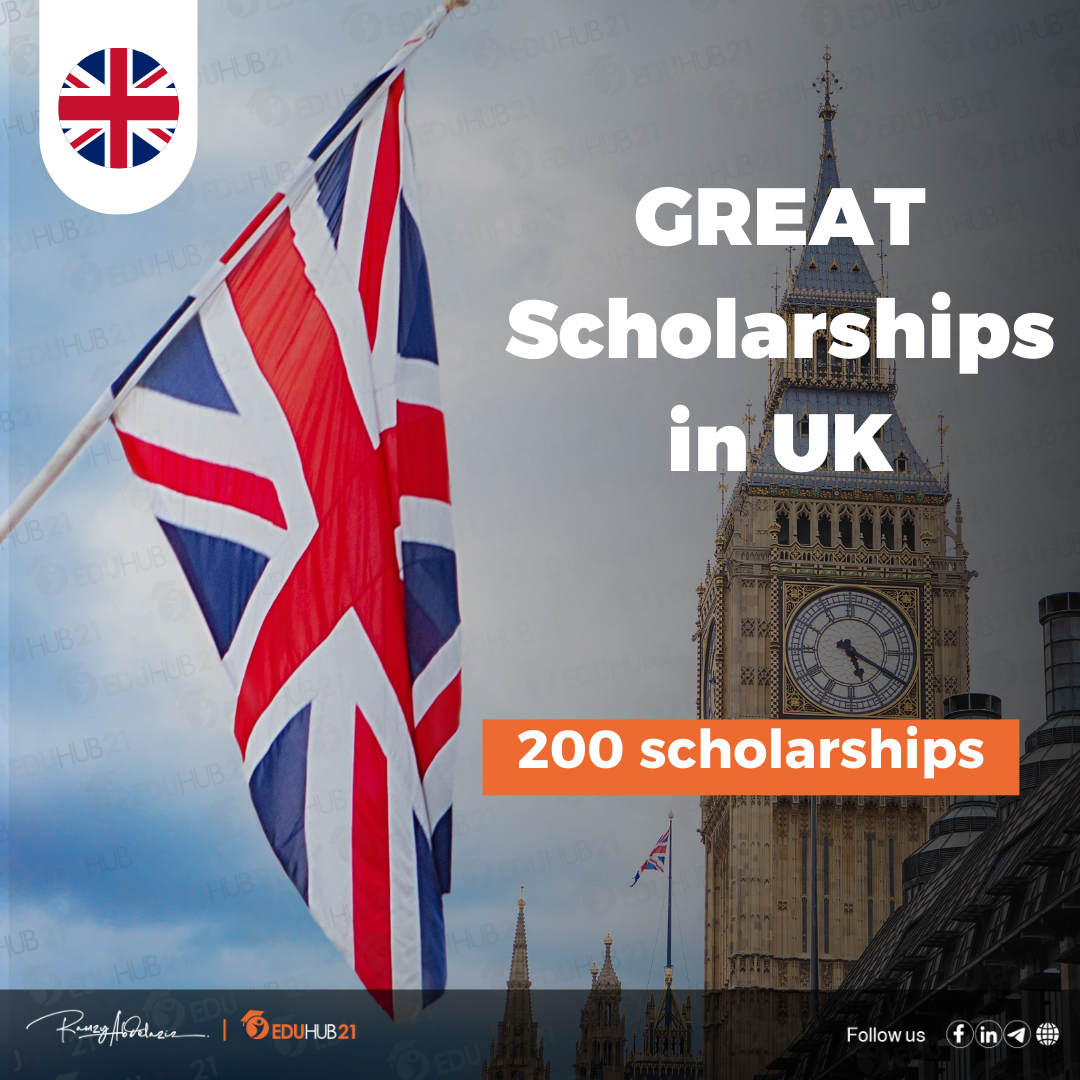 GREAT Scholarships in UK | 200 scholarships - Eduhub21